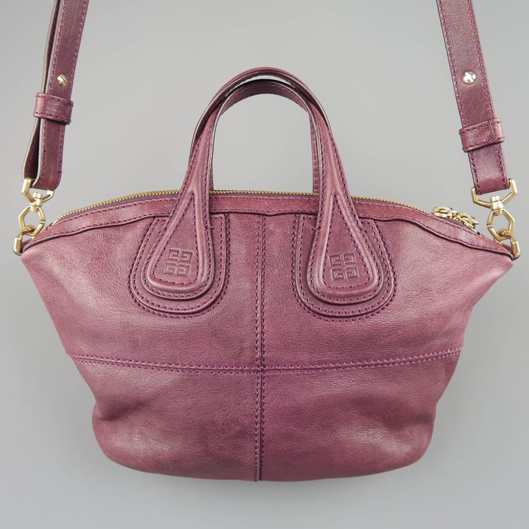 Givenchy Plum Purple Leather Nightingale Mini Handbag at 1stDibs ...