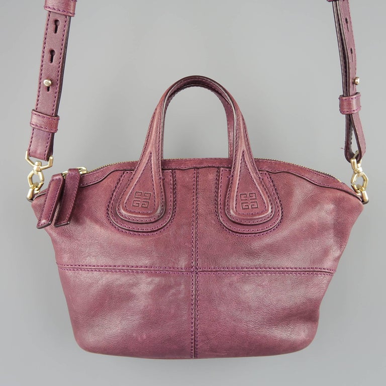Givenchy Plum Purple Leather Nightingale Mini Handbag at 1stDibs ...