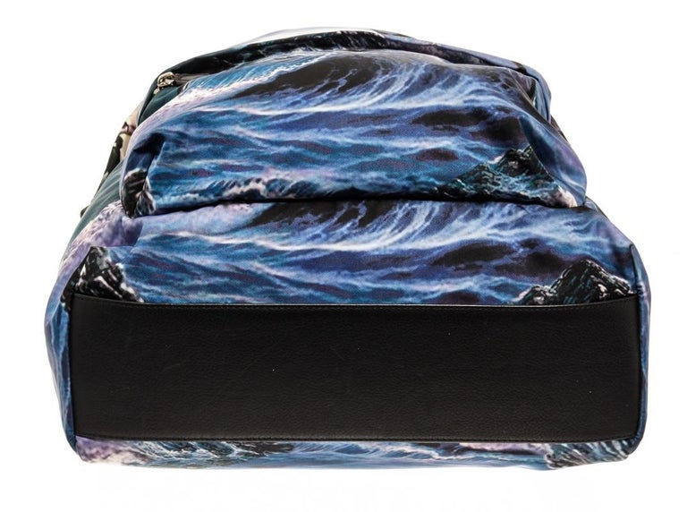 Givenchy Printed Beach Canvas Pocket Backpack For Sale at 1stDibs