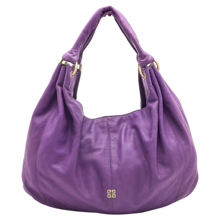 Givenchy Purple Leather Hobo For Sale at 1stDibs