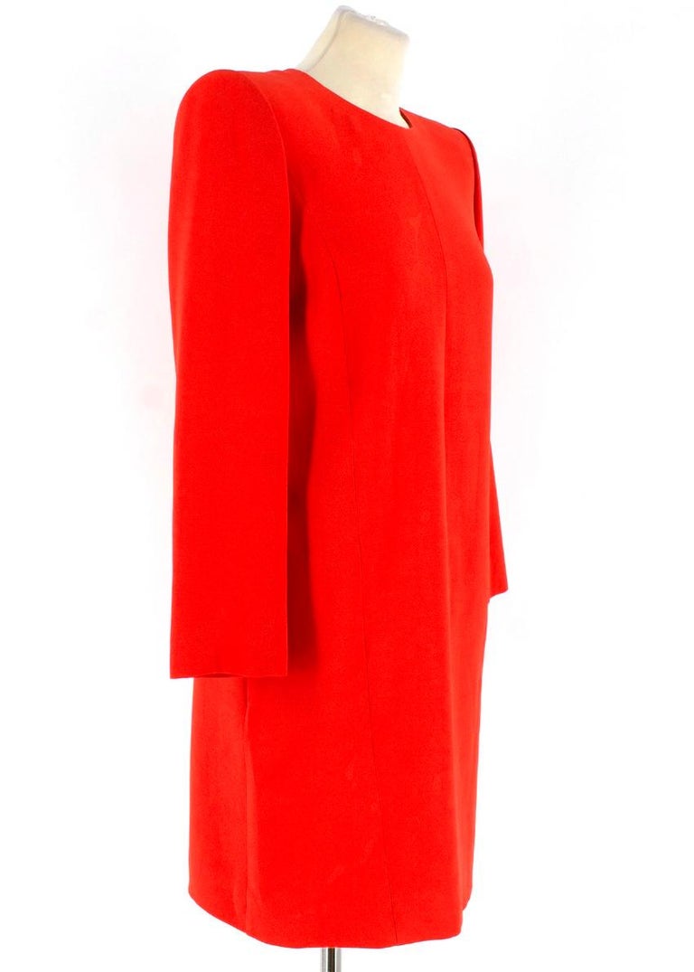 Givenchy Red Boxy Shift Dress US 4 For Sale at 1stDibs