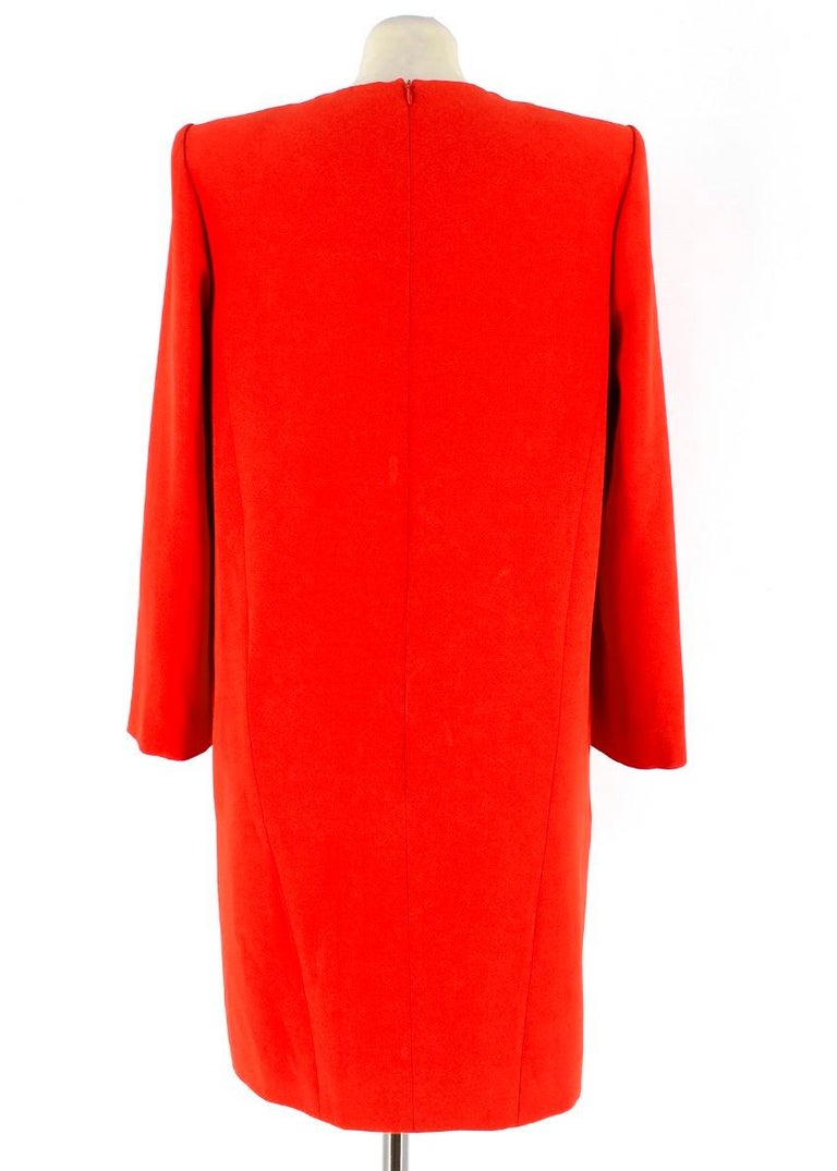 Givenchy Red Boxy Shift Dress US 4 For Sale at 1stDibs