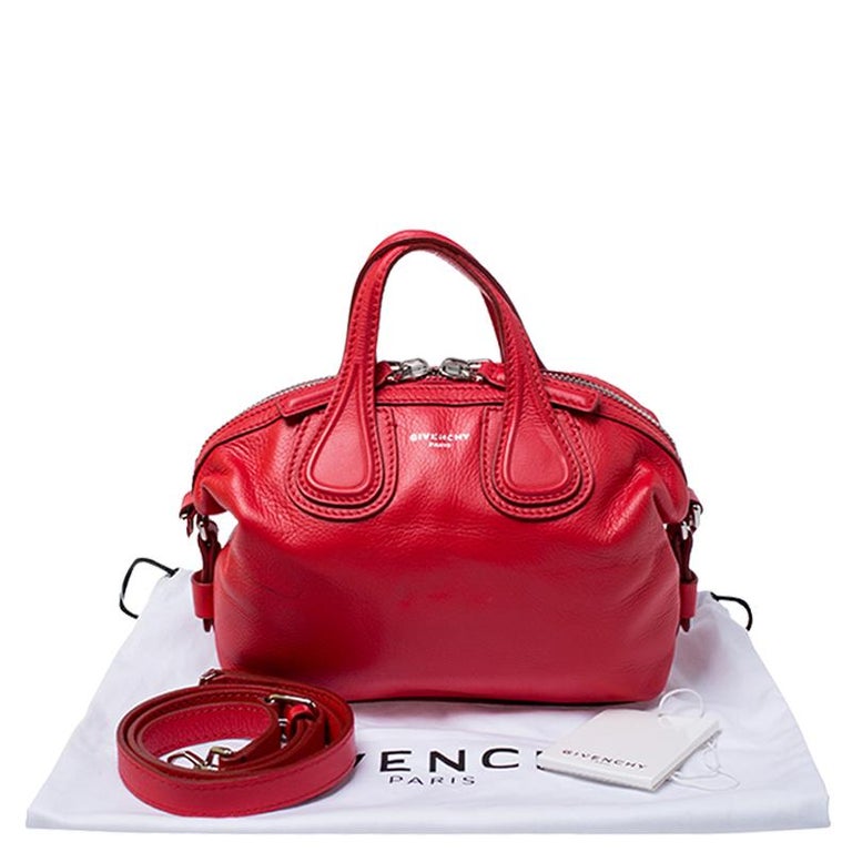 Givenchy Red Leather Mini Nightingale Bag For Sale at 1stDibs