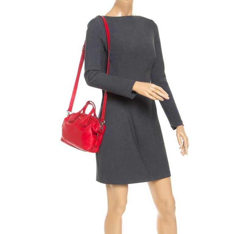Givenchy Red Leather Mini Nightingale Bag For Sale at 1stDibs