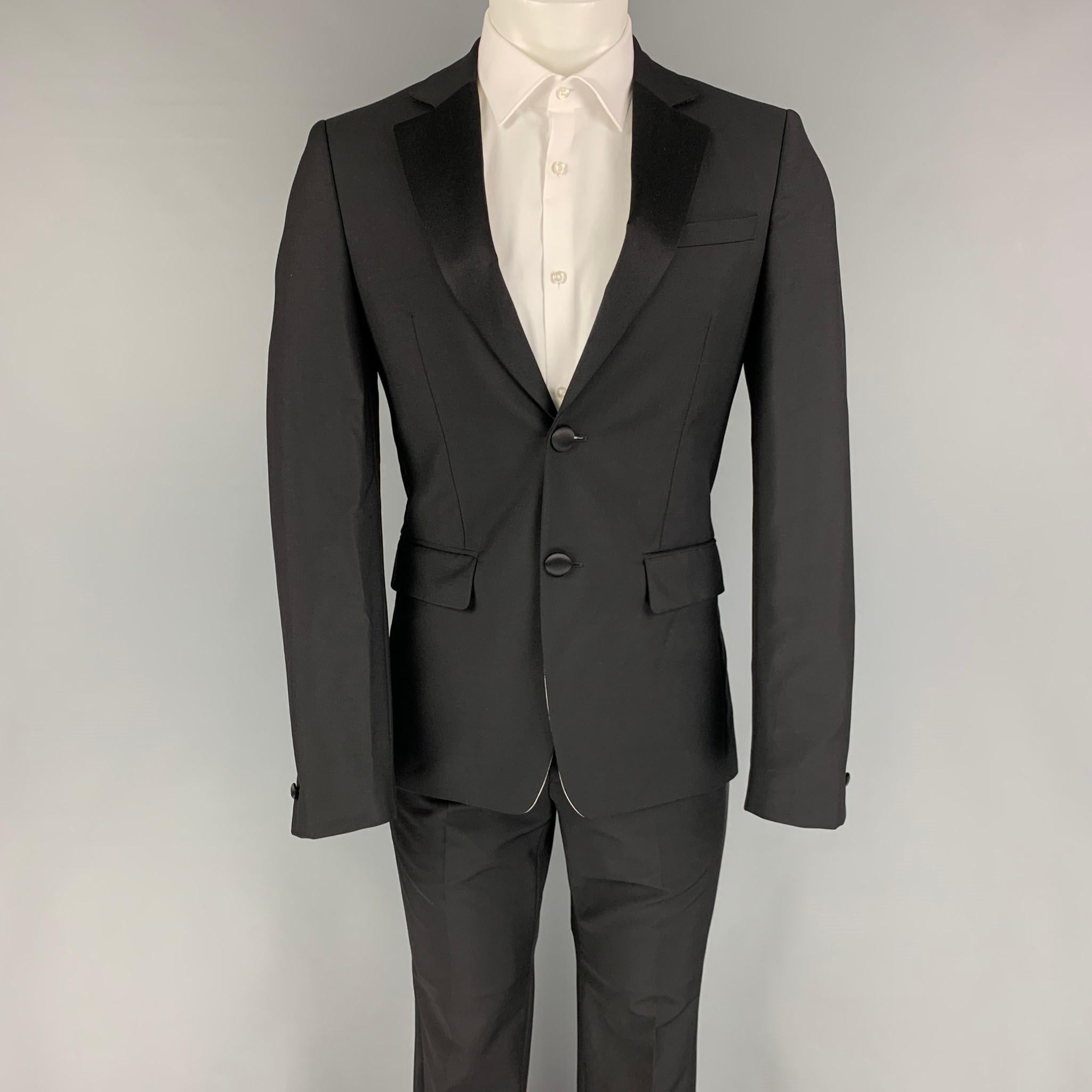 1960's Givenchy Red and Green Polka Dots on Navy Velvet Pant Suit at ...