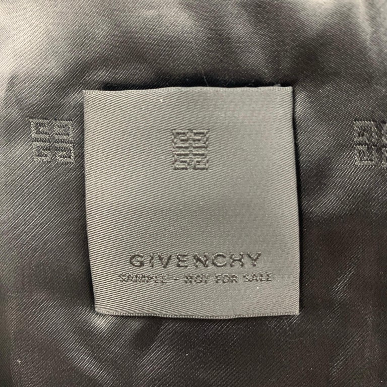 GIVENCHY Size 40 Black Notch Lapel Slim Fit Sport Coat For Sale at 1stDibs