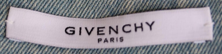 Givenchy Star Appliquéd Cropped Denim Jacket For Sale at 1stDibs ...