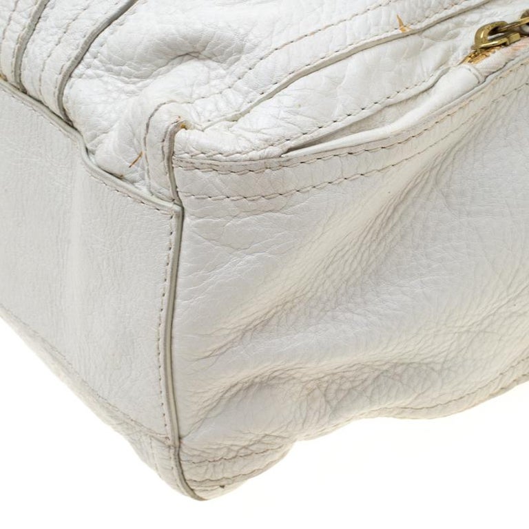 Givenchy White Leather Multiple Zip Shoulder Bag For Sale at 1stDibs