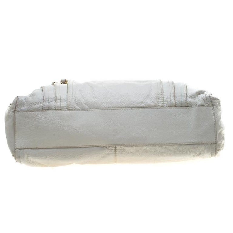 Givenchy White Leather Multiple Zip Shoulder Bag For Sale at 1stDibs