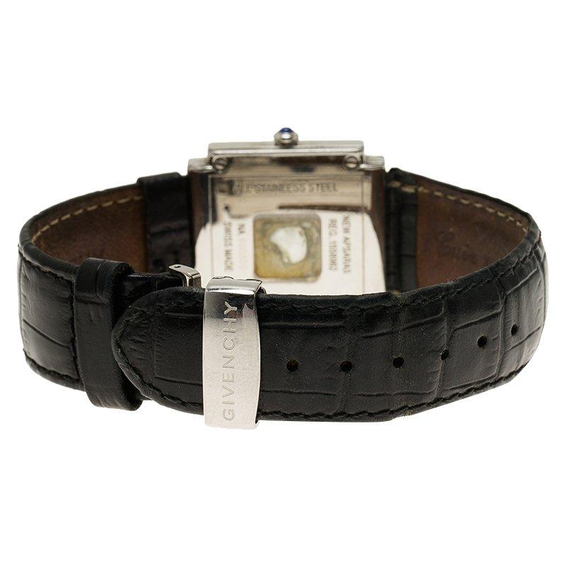 Givenchy White Stainless Steel Diamond Apsaras Women's Wristwatch 26MM ...