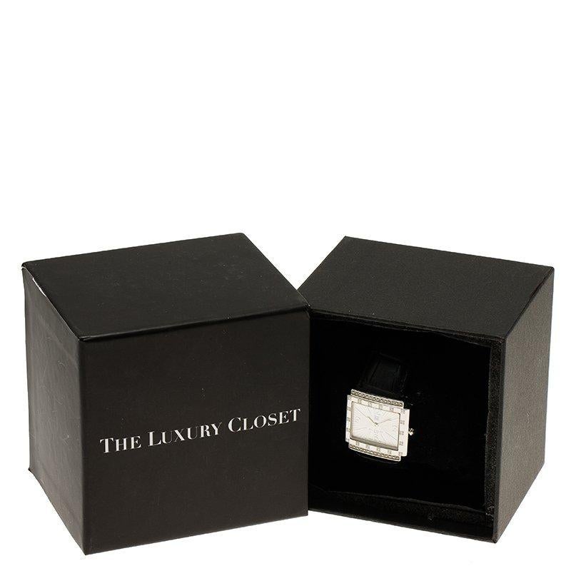 Givenchy White Stainless Steel Diamond Apsaras Women's Wristwatch 26MM ...