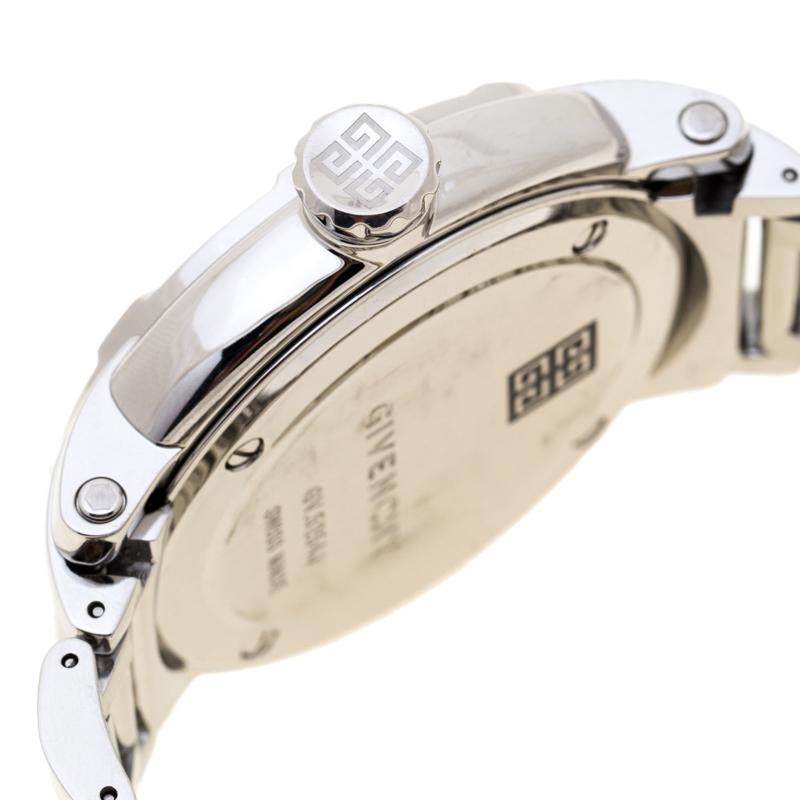 Givenchy White Stainless Steel GV.5254J Men's Wristwatch 48 mm For Sale ...