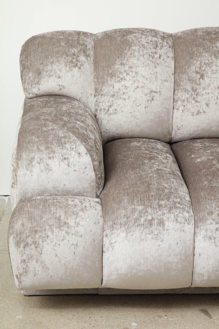 Glamorous Channel Tufted Sofa by Steve Chase at 1stDibs