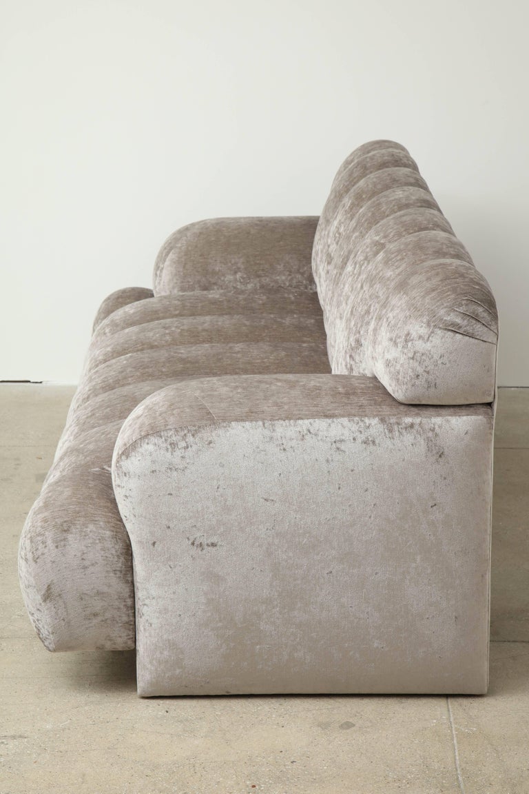 Glamorous Channel Tufted Sofa by Steve Chase at 1stDibs