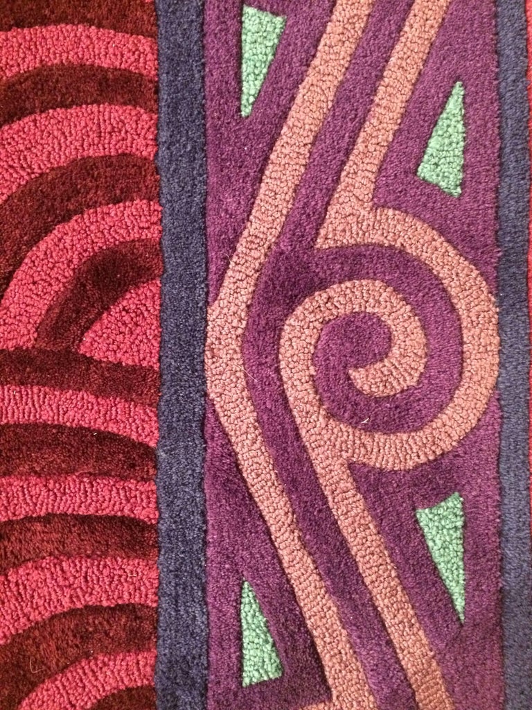 Glamorous Deco Inspired Plush Custom Rug at 1stDibs