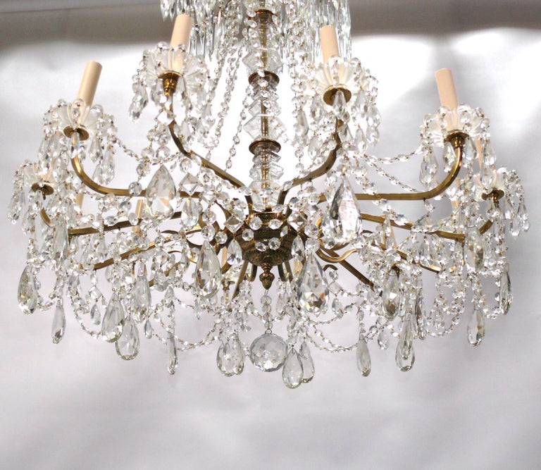 Glamorous French Crystal Chandelier For Sale at 1stDibs