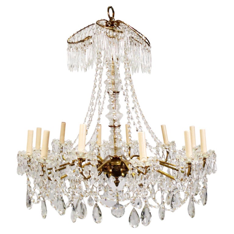 Glamorous French Crystal Chandelier For Sale at 1stDibs