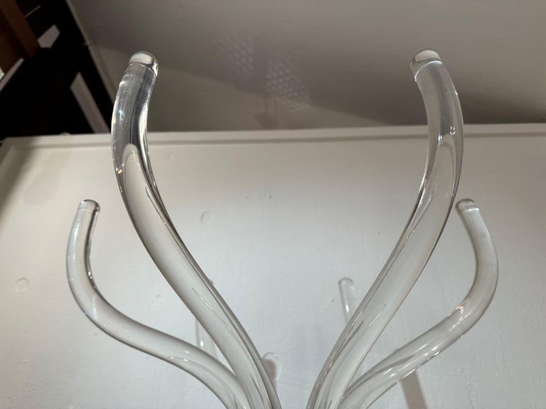 Glamorous Mid-Century Modern Lucite Coat Rack For Sale at 1stDibs