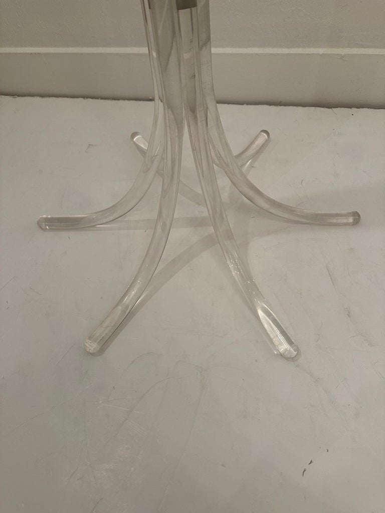 Glamorous Mid-Century Modern Lucite Coat Rack For Sale at 1stDibs
