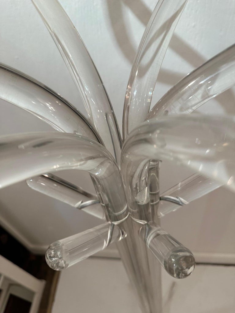 Glamorous Mid-Century Modern Lucite Coat Rack For Sale at 1stDibs