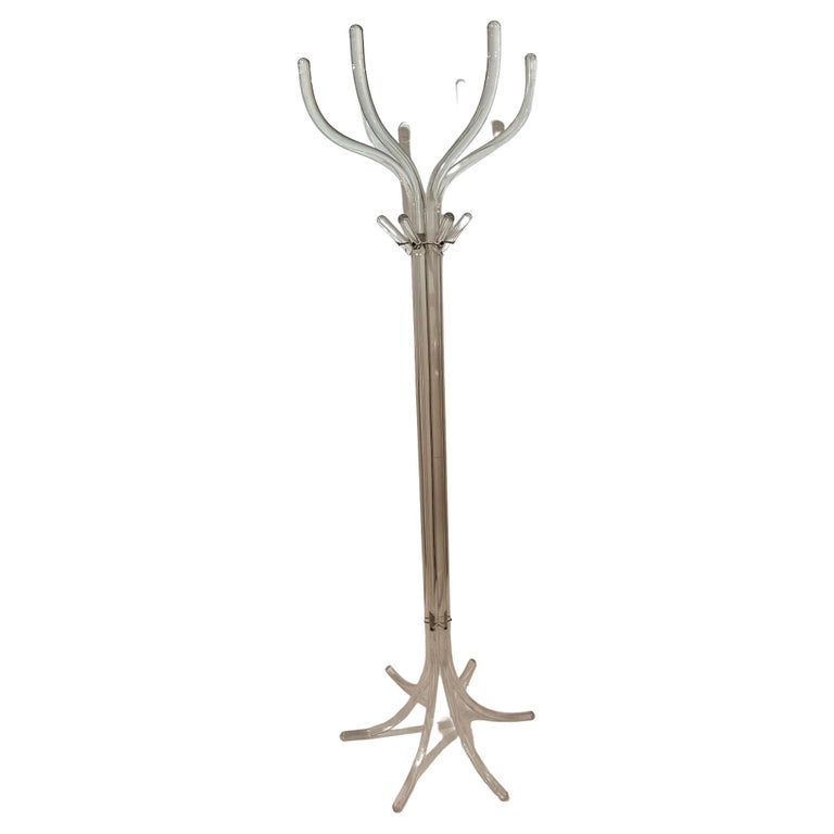 Glamorous Mid-Century Modern Lucite Coat Rack For Sale at 1stDibs