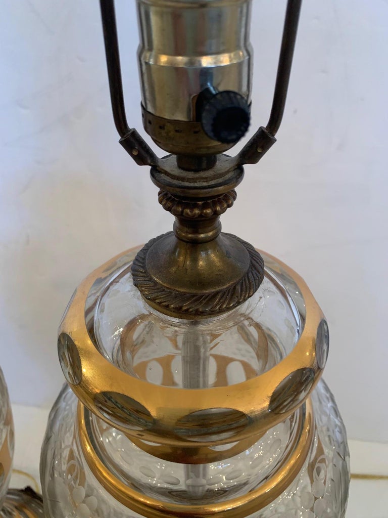 Glamorous Pair of Vintage Crystal Table Lamps For Sale at 1stDibs ...