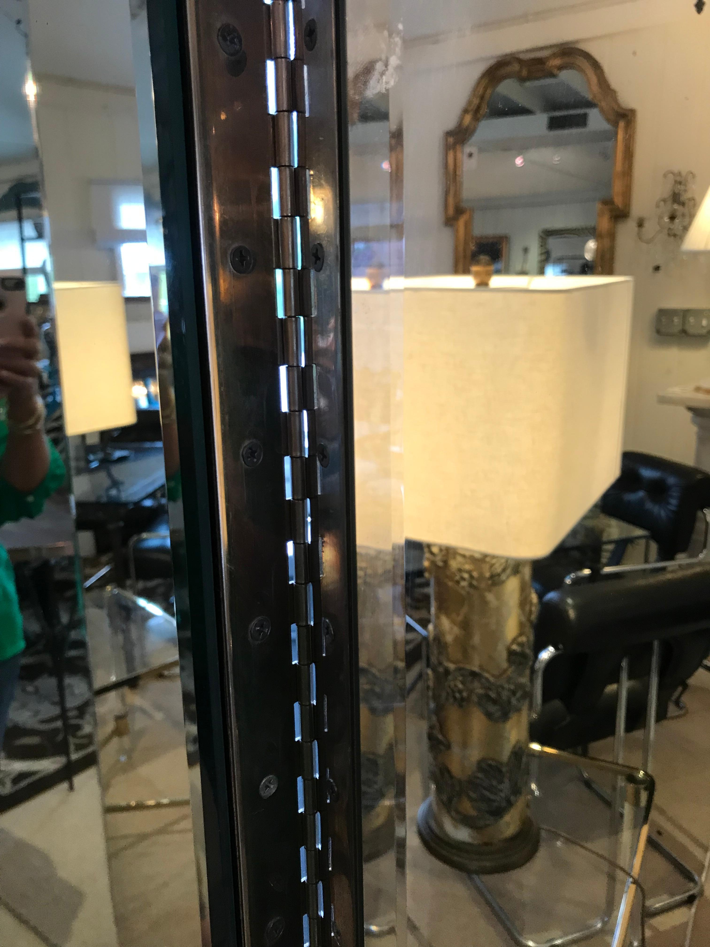 Glamorous Reflective 5-Panel Mirrored Screen at 1stDibs | mirrored ...