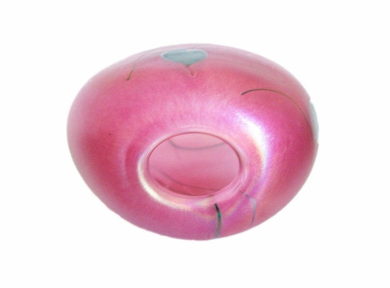 Glasform John Ditchfield, Iridescent Glass Paperweight Vase, U.K., 20th ...