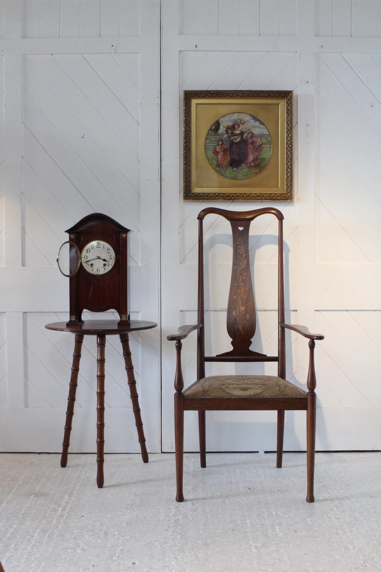 Glasgow School Inlaid Armchair by George Walton For Sale at 1stDibs
