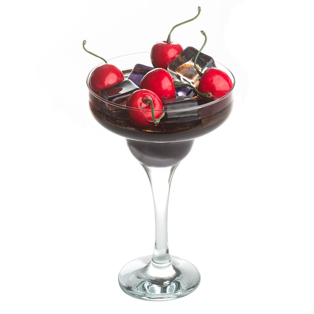 Glass and Resin Fake Low Ball Cocktail Objet d'Art or Bar Sculpture ...