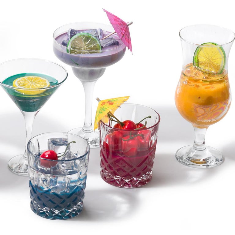 Glass and Resin Fake Martini Cocktail Objet d'Art or Bar Sculpture ...