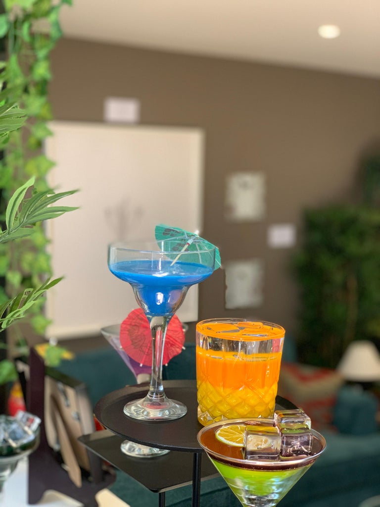 Glass and Resin Fake Martini Cocktail Objet d'Art or Bar Sculpture ...