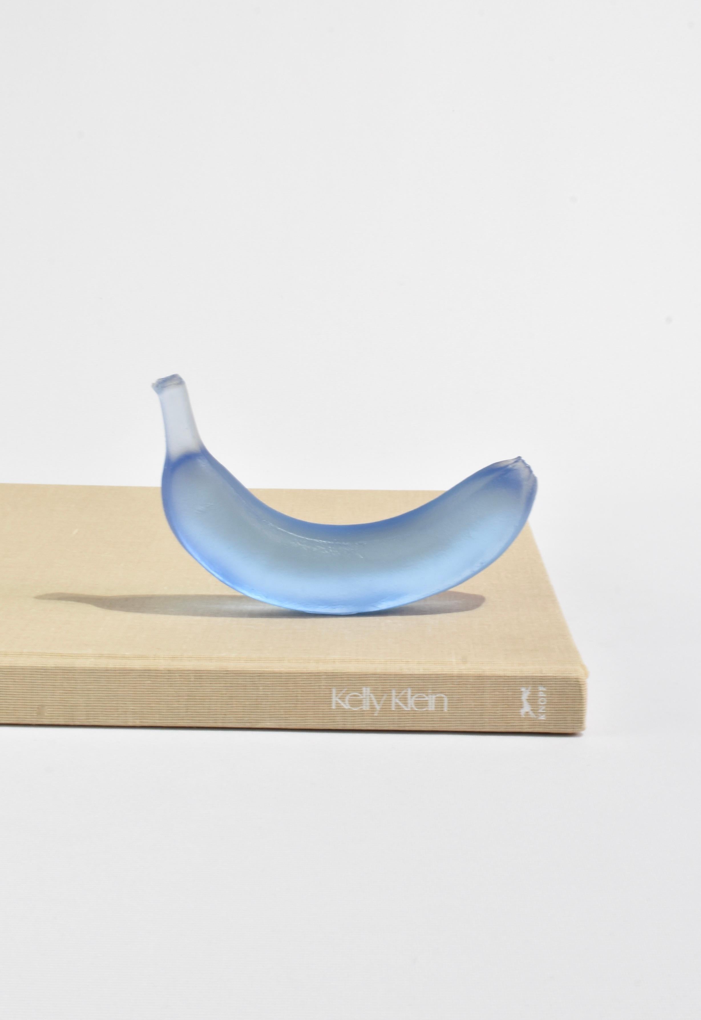 Glass Banana in Pale Cobalt at 1stDibs