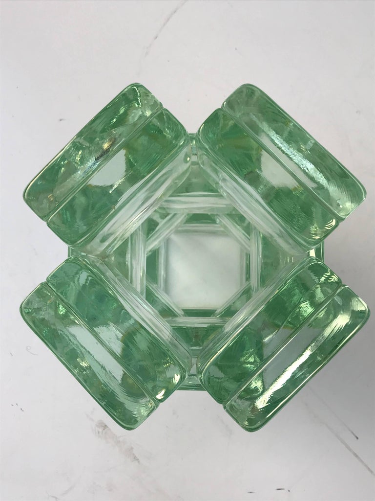 Glass Block Side Table by Imperial Imagineering at 1stDibs