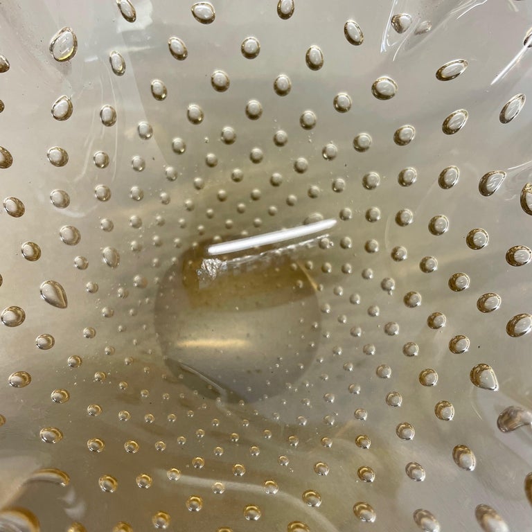 Glass Bowl Element Shell Ashtray Murano Bubble by Barovier and Toso ...