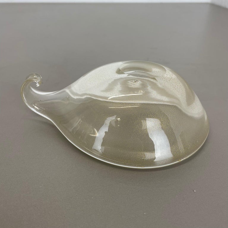 Glass Bowl Element Shell Ashtray Murano Bubble by Barovier and Toso ...