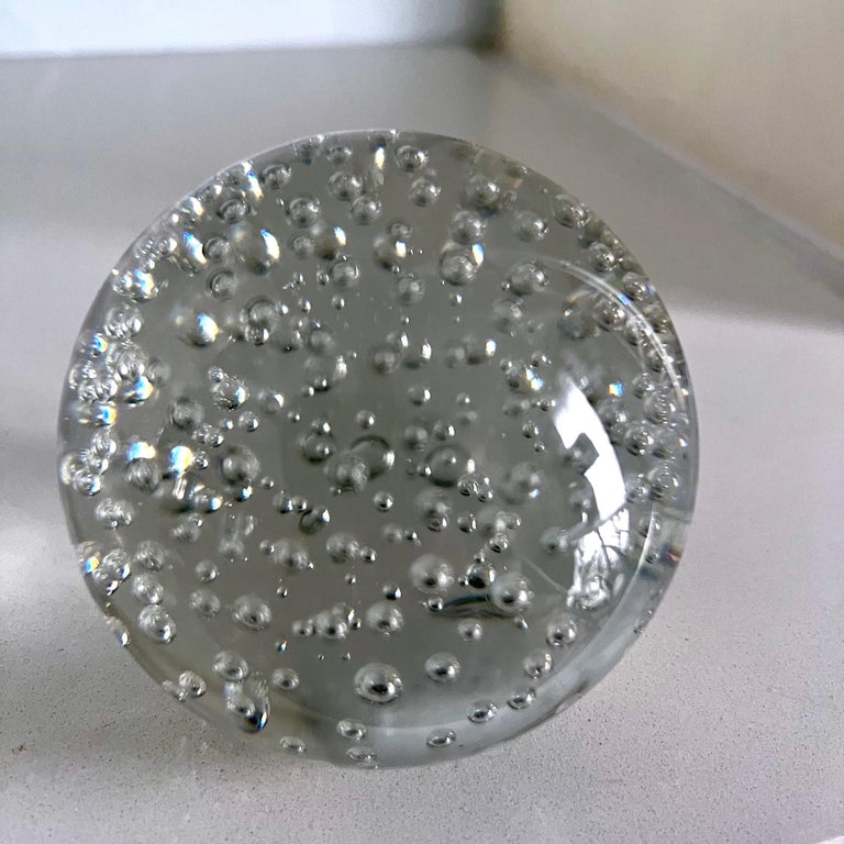 Glass Bubble Paperweight For Sale at 1stDibs