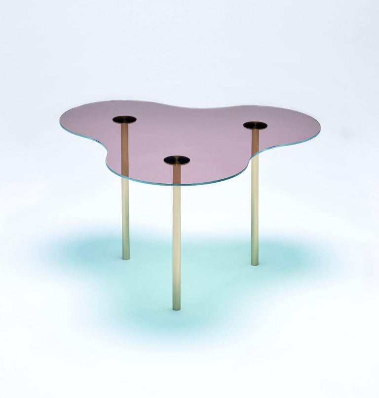 Glass "Camo" Coffee Table, Sebastian Scherer For Sale at 1stDibs