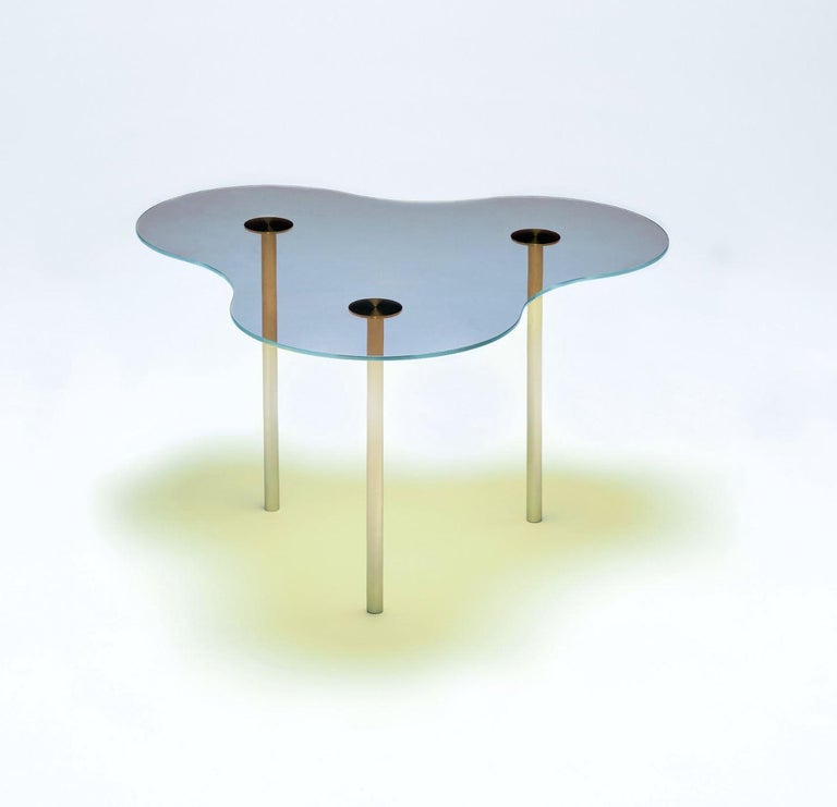 Glass "Camo" Coffee Table, Sebastian Scherer For Sale at 1stDibs