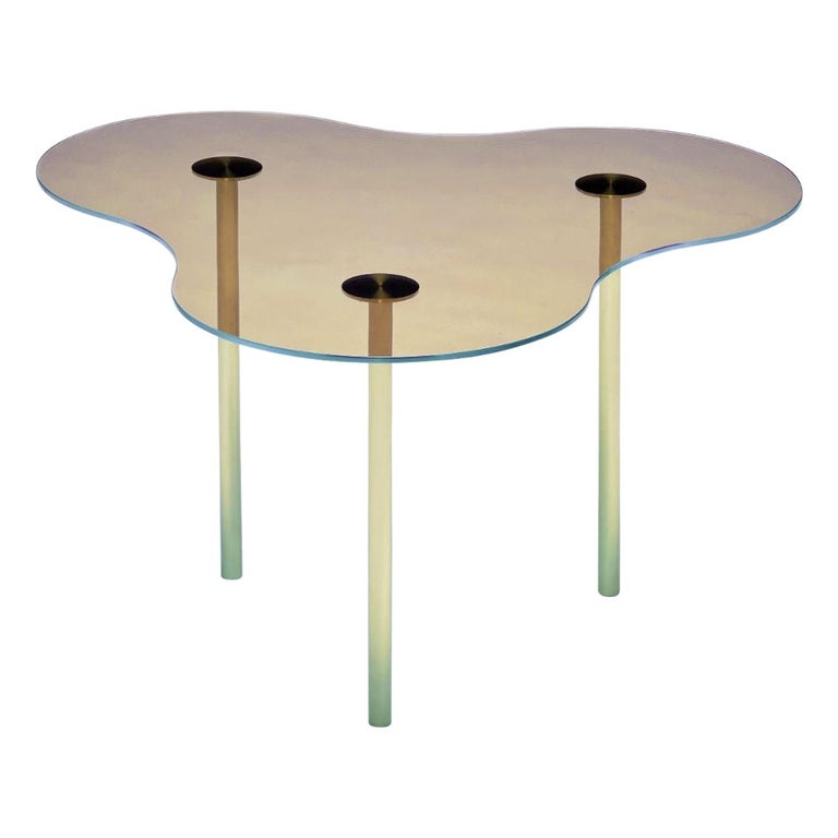 Glass "Camo" Coffee Table, Sebastian Scherer For Sale at 1stDibs