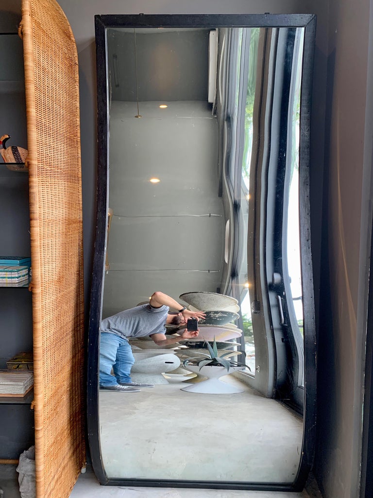 Glass Carnival Fun-House Mirror at 1stDibs