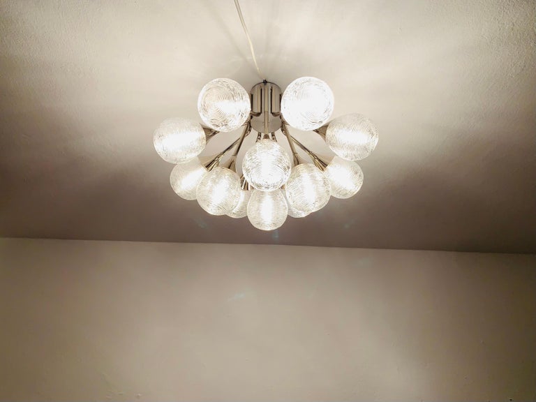 Glass Flush Lamp For Sale at 1stDibs