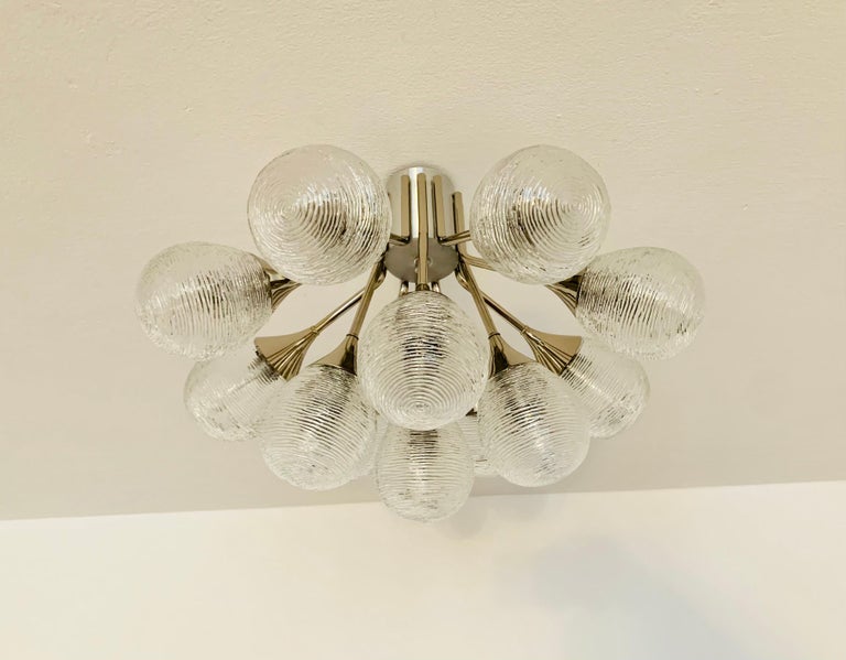 Glass Flush Lamp For Sale at 1stDibs