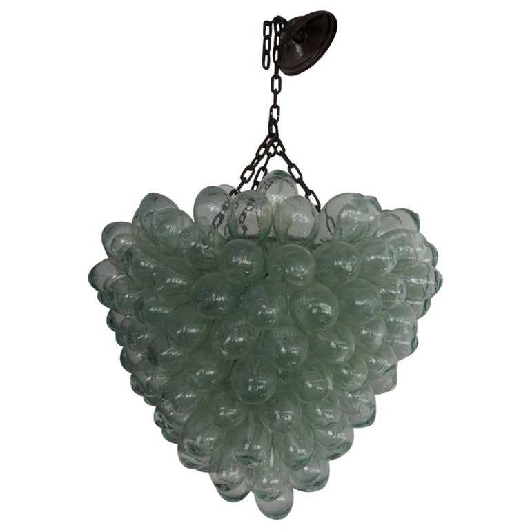 Glass Grape Cluster Chandelier at 1stDibs | grape chandelier, glass ...