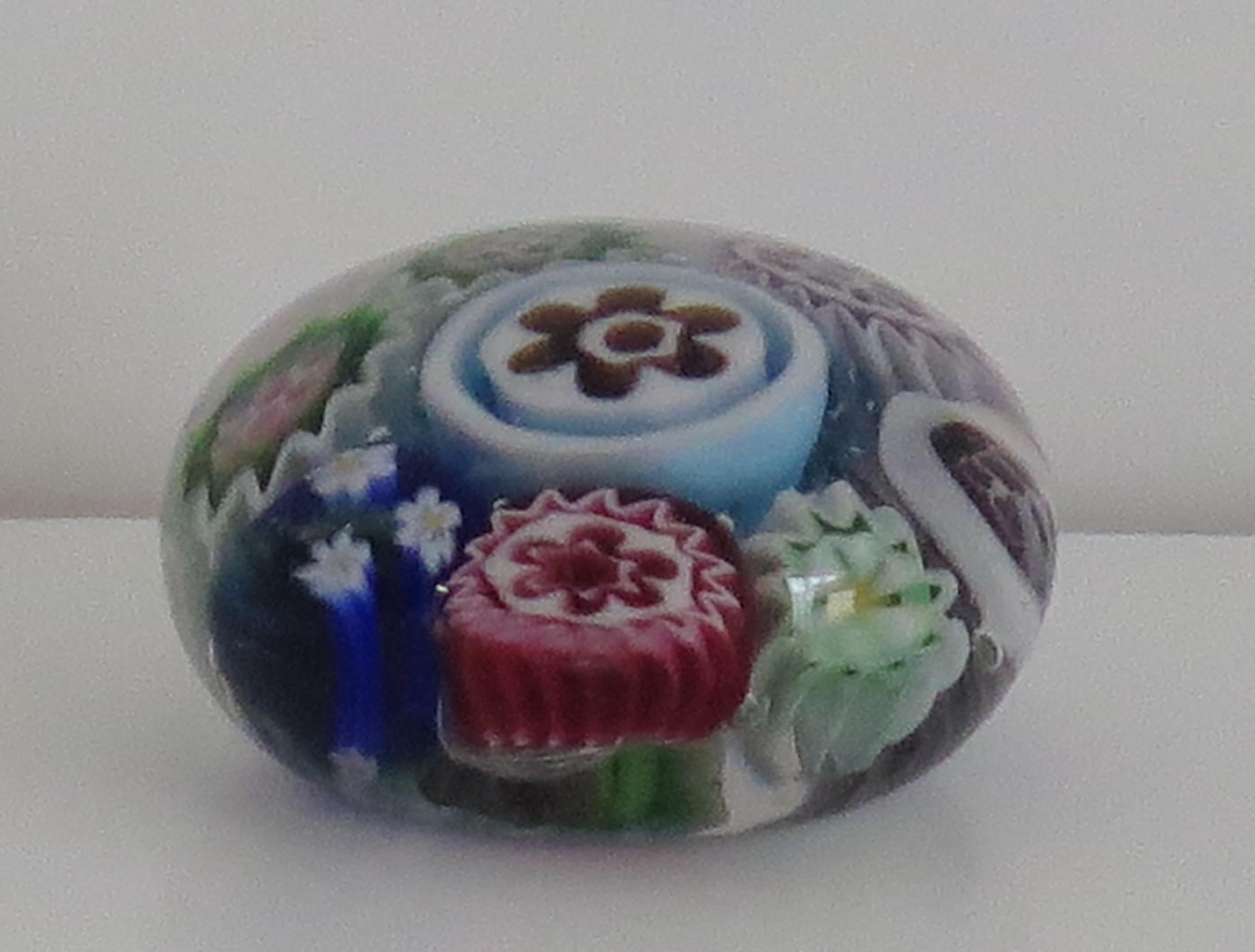 Glass Millefiori Miniature Paperweight by Murano, Italy, circa 1950s at ...