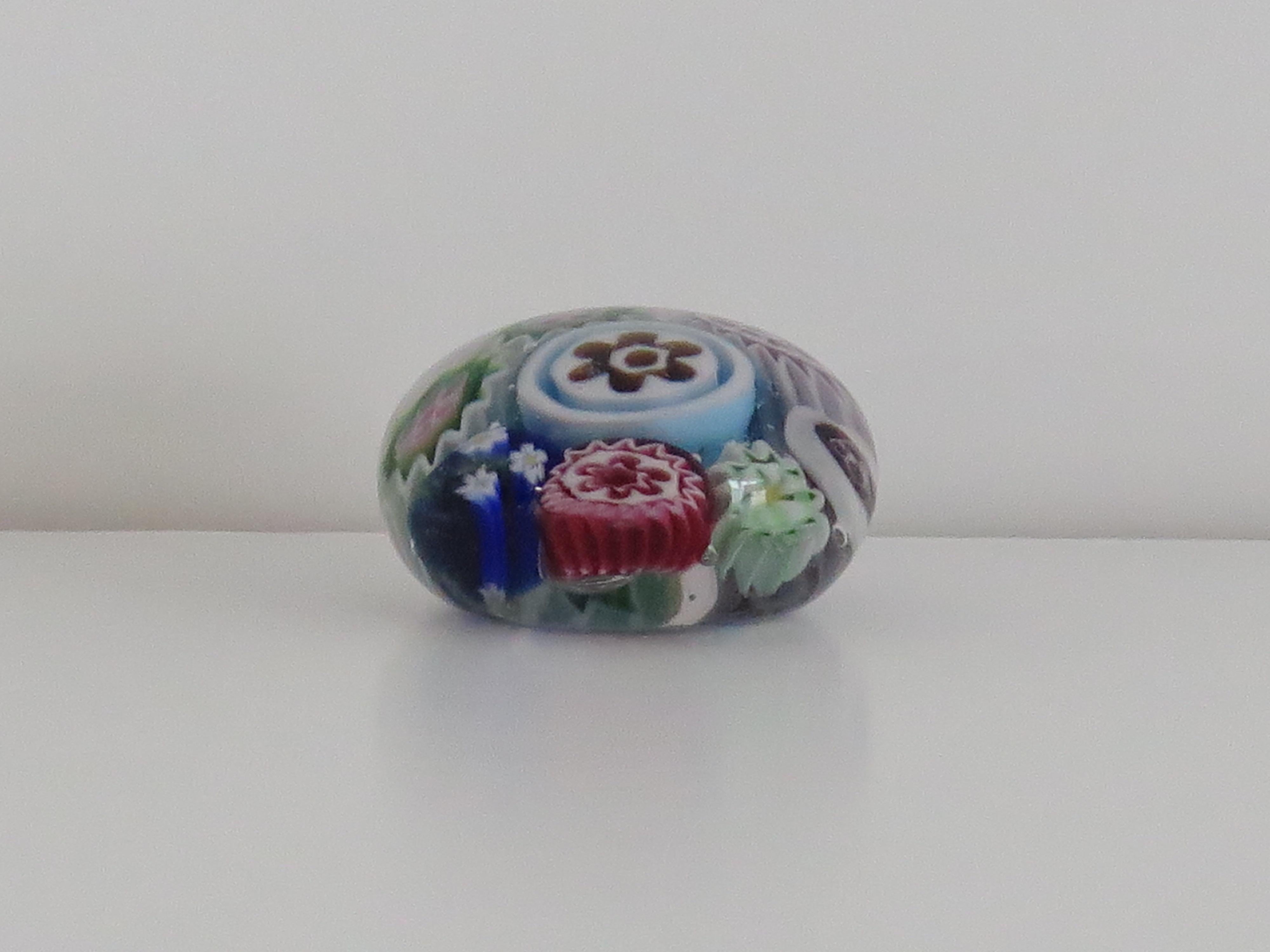 Glass Millefiori Miniature Paperweight by Murano, Italy, circa 1950s at ...