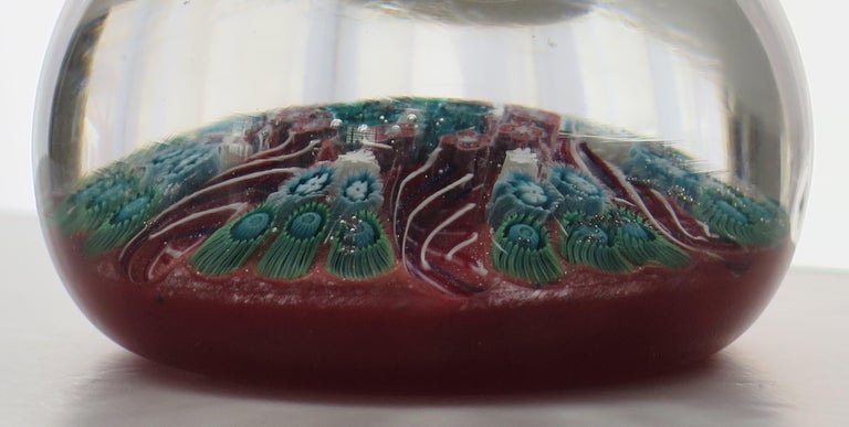 Glass Millefiori Vasart Paperweight Hand Blown, Scotland circa 1960 For ...