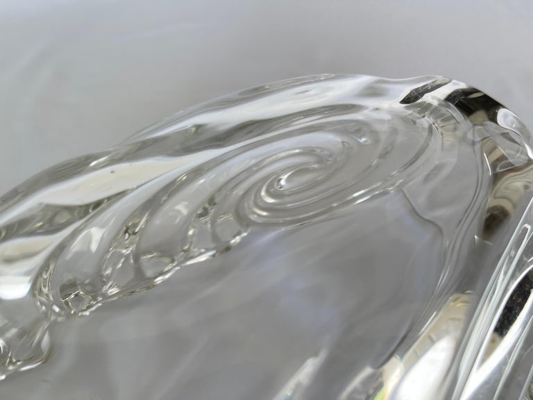 Late 20th Century German Crystal Nautilus Shell Centrepiece Serving ...