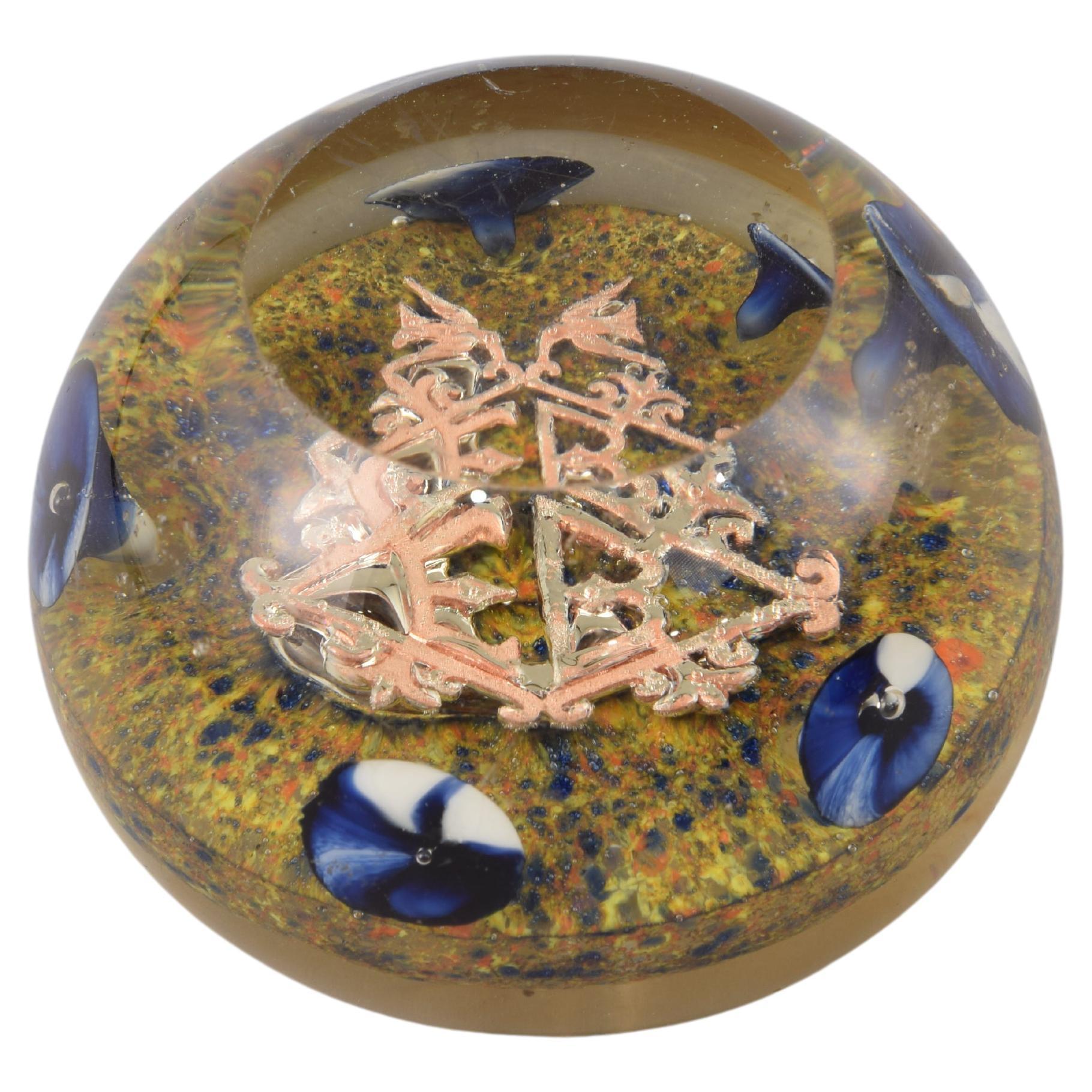 Vintage Glass Paperweight, Northern Europe, 1970s For Sale at 1stDibs