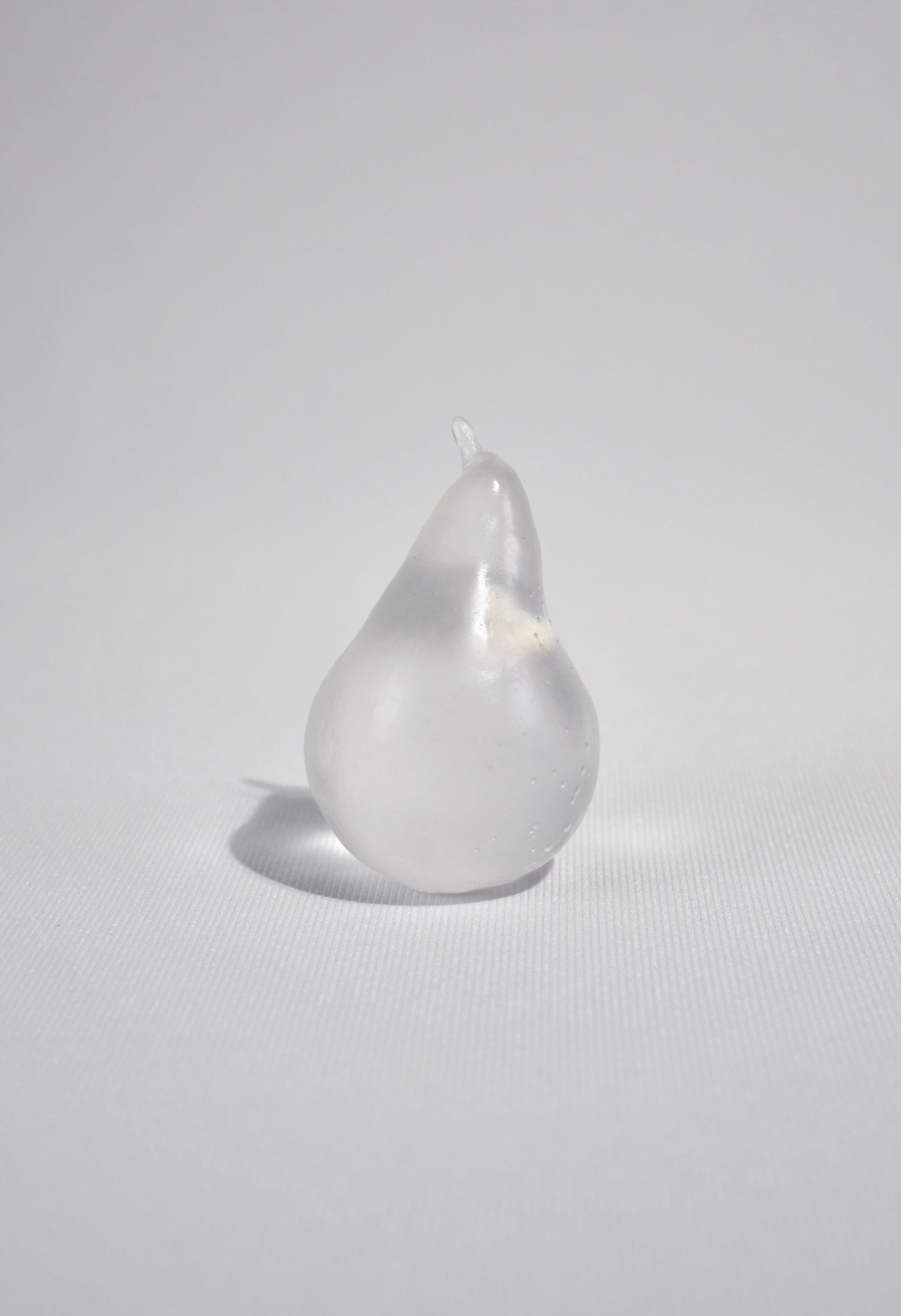 Glass Pear in Clear For Sale at 1stDibs